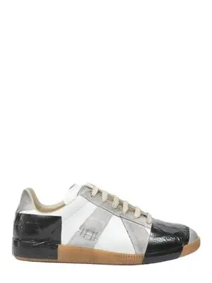 MAISON MARGIELA Panelled Lace-up Sneakers - Multicolor