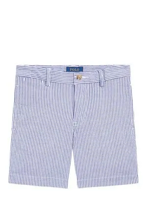 Polo Ralph Lauren Striped Stretch-cotton Shorts - Blue