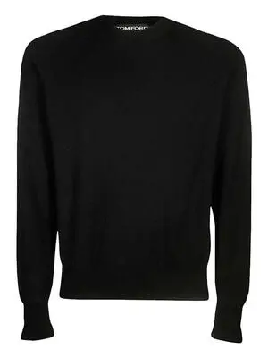 TOM FORD Round-neck Knitted Pullover - Black