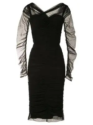 DOLCE & GABBANA Dolce & Gabbana Ruched Midi Dress