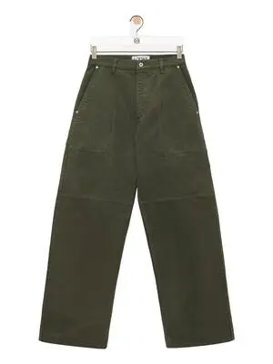 Loewe Straight-leg Cargo Pants - Khaki Green