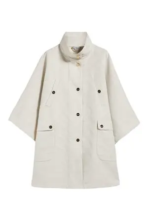 Max Mara Monogrammed Button-up Coat - Nude