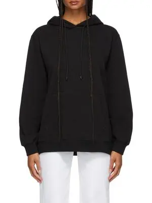 MSGM Logo Trimmed Hoodie - Black