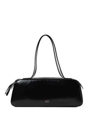 Khaite Simona Zipped Shoulder Bag - Black