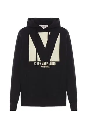 Valentino Garavani Oversized Drawstring Hoodie - Black