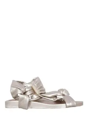 Red Valentino Puffy Strapped Sandals - Nude