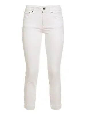 DONDUP Dondup Mid-Rise Slim-Fit Cropped Jeans