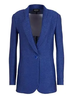 Giorgio Armani Woven Jacquard Blazer - Blue