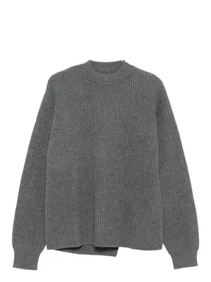 JIL SANDER Jil Sander Crew Neck Sweater With Asymmetrical Detail