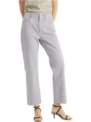 Brunello Cucinelli Logo Patch Flare Jeans - Lilac