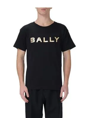Bally Logo Printed Crewneck T-shirt - Black