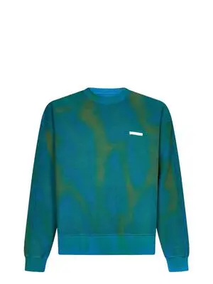 BONSAI Tie & Dye Crewneck Sweatshirt - Green