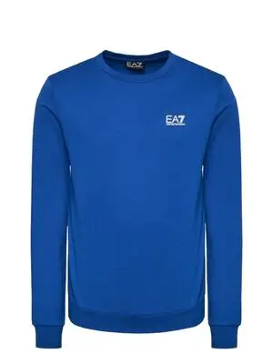 EA7 Logo Details Hoodie - Blue