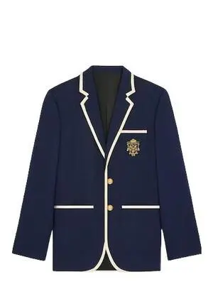 Celine Diagonal Wool Classic Blazer - Ink