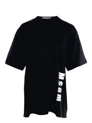 MSGM Logo Print T-shirt - Black