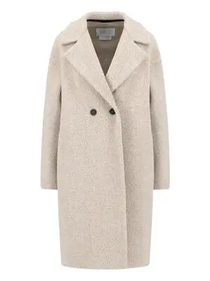 HARRIS WHARF LONDON Harris Wharf London Bouclé Double-Breasted Coat