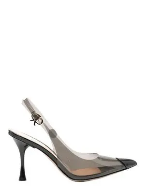 GIANVITO ROSSI Pointed-toe Slingback Sandals - Black