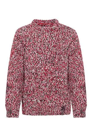MAISON MARGIELA Mouliné Crewneck Sweater - Red