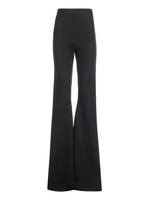 Rick Owens High-waisted Flared Trousers - Black