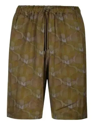 Dries Van Noten Printed Shorts - Green