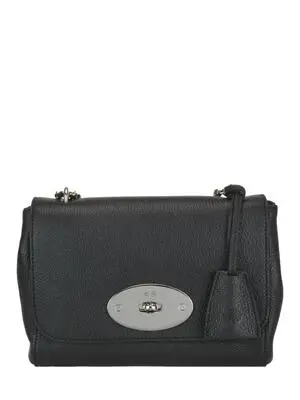 Mulberry Lily Chain-linked Crossbody Bag - Black