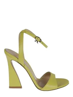 GIANVITO ROSSI Open-toe Sandals With Buckle Ankle Strap - Green