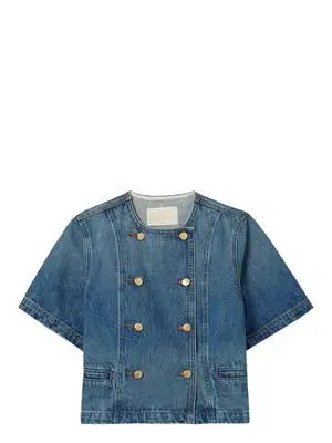 ULLA JOHNSON Ulla Johnson Serge Double-Breasted Denim Jacket