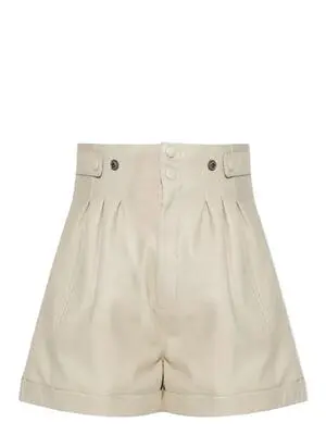 SAINT LAURENT Saint Laurent High-Waisted Button Detail Shorts