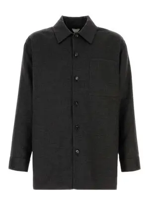 Bottega Veneta Double Face Flannel Shirt - Black