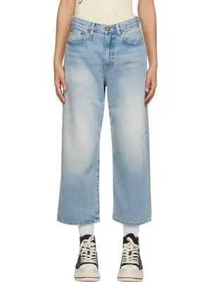 R13 High-rise Wide-leg Jeans - Blue