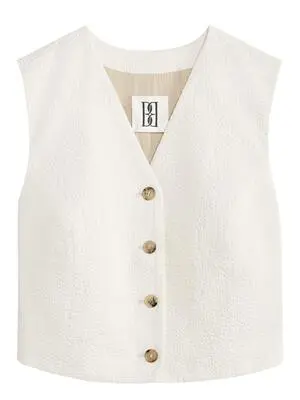 BY MALENE BIRGER V-neck Vest - White