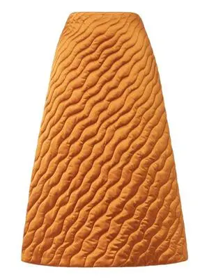 FENDI Fendi Quilted Silk Skirt