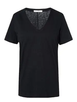 RAG  BONE Rag & Bone V-neck Short Sleeve T-shirt - Black