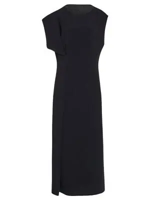THE ROW Blathine Crewneck Midi Dress - Black