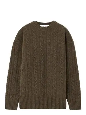 RÓHE Wool-blend Turtleneck Sweater - Forest Green