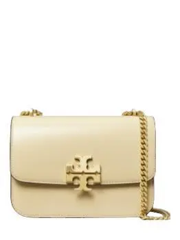 Tory Burch Eleanor Logo Plaque Small Shoulder Bag - Vanilla Ice Cream Color