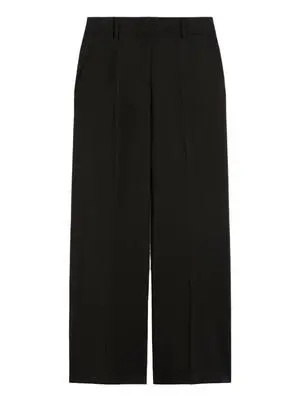 Max Mara High-waisted Pleated Trousers - Black