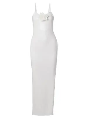 RODARTE Rodarte Embellished Silk-Trimmed Sequined Tulle Gown