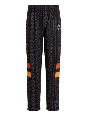 MARCELO BURLON COUNTY OF MILAN Logo-print Loose-fit Pants - Black