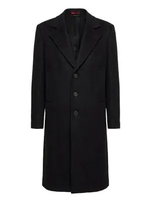 Gucci Single Breasted Coat - Black