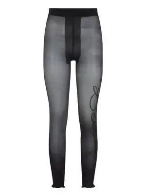 JEAN PAUL GAULTIER Printed Tights - Black