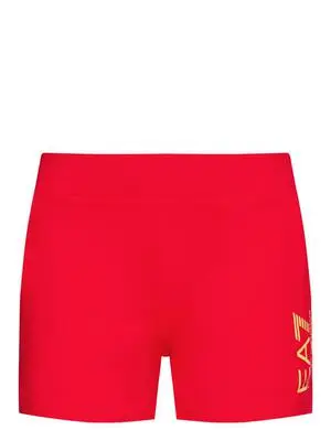 EA7 Logo Sports Shorts - Red