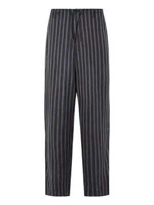 Dries Van Noten Vertical Stripe Trousers - Navy