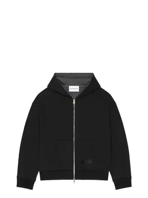 Givenchy Couture Seam Zipped Hoodie - Black/dark Grey