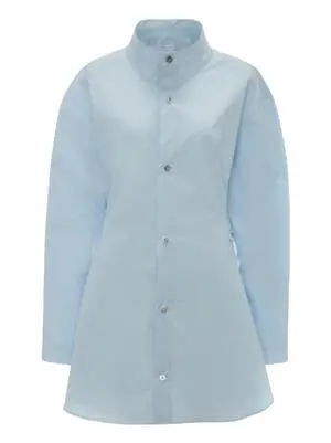 J.W.ANDERSON High-neck Shirt Dress - Gray