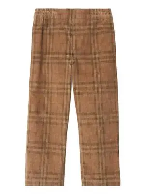 Burberry Check Corduroy Trousers - Archive Beige