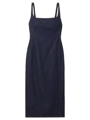 Dries Van Noten Denim Midi Dress - Black
