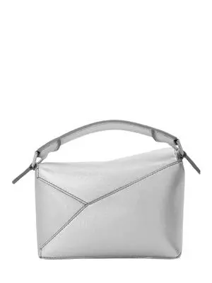 Loewe Loewe Mini Puzzle Bag Silver