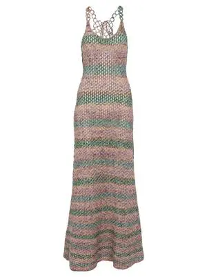 Chloé Striped Sleeveless Knit Maxi Dress - Multicolor
