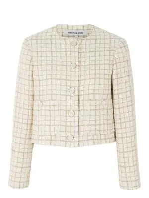 Veronica Beard Andrea Tweed Jacket - Ivory